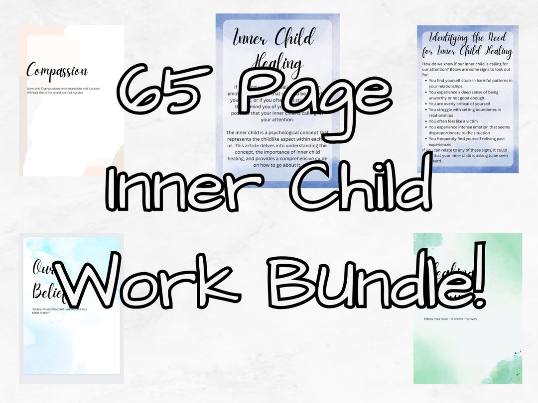Inner Child Work Bundle, Compassion, Healing Trauma Modules ...
