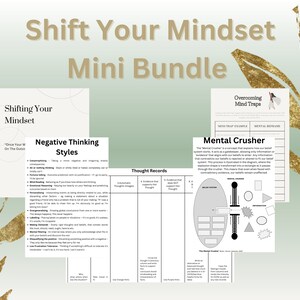 20 Page Shift Your Mindset Mini Bundle, Instant Download Printable ...