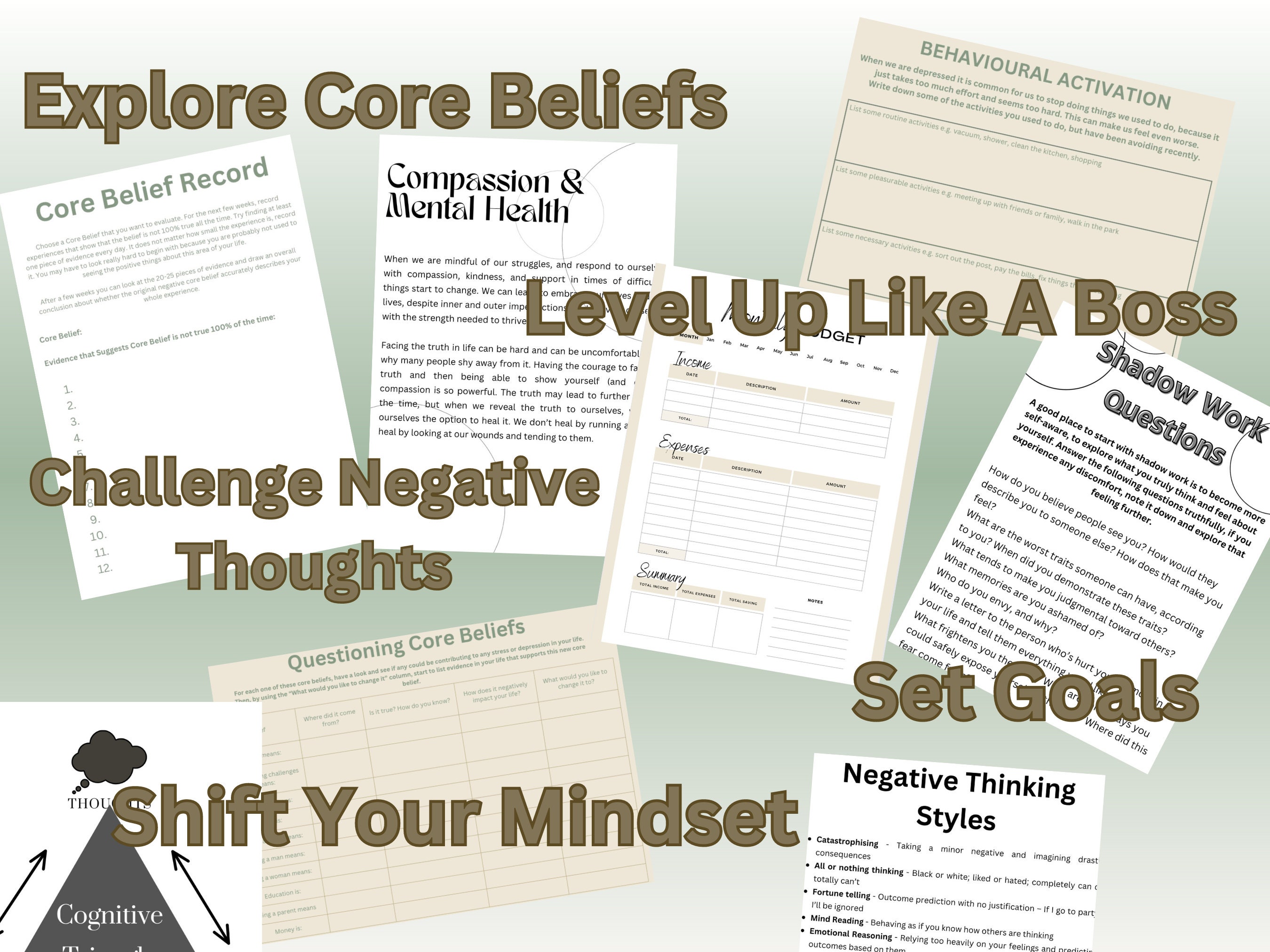 Ultimate Self-love Therapy Bundle, 58 Page Digital Download, Printable ...