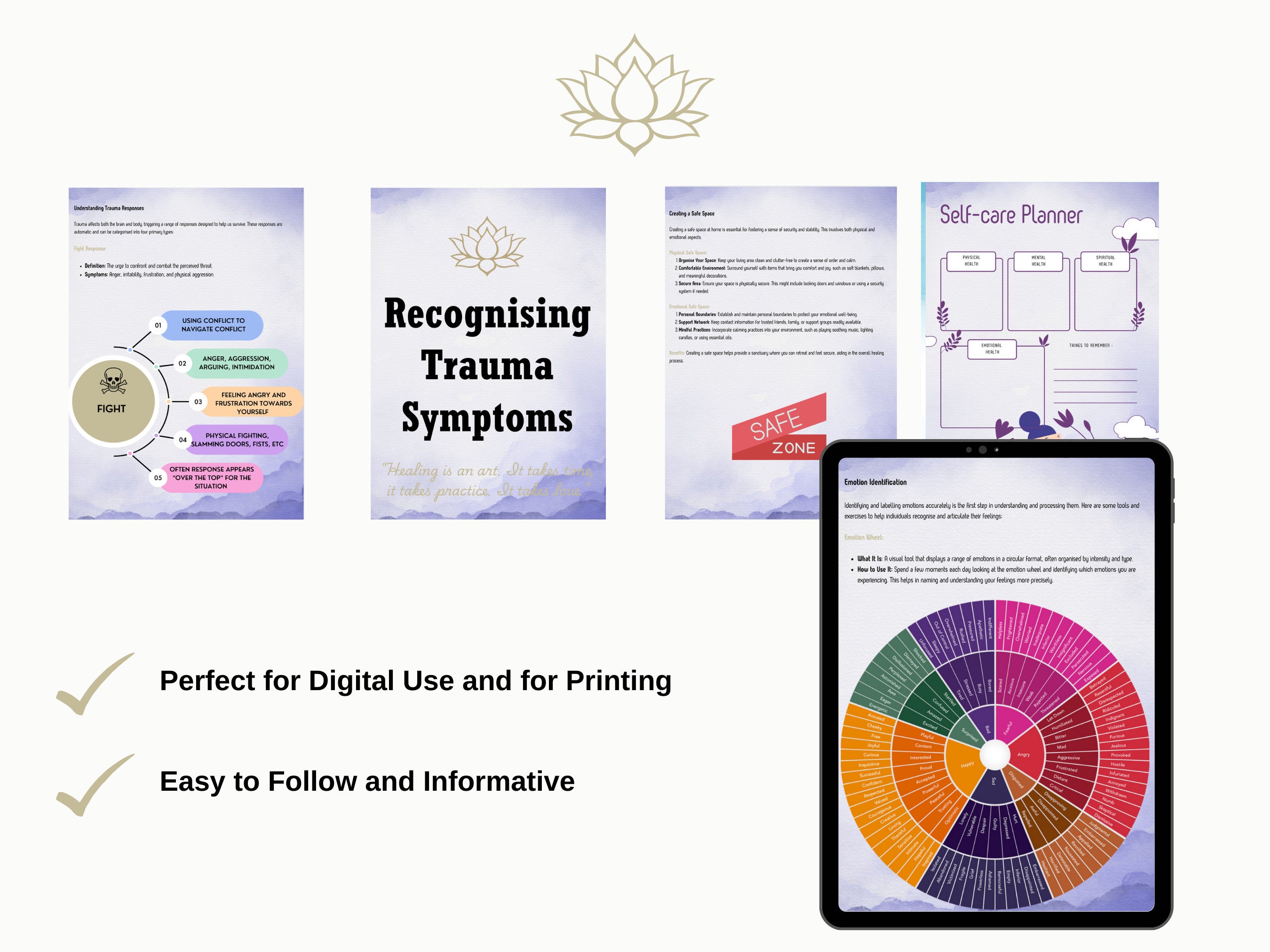 Comprehensive Trauma Healing Eworkbook: Mindfulness, Self-care, and ...