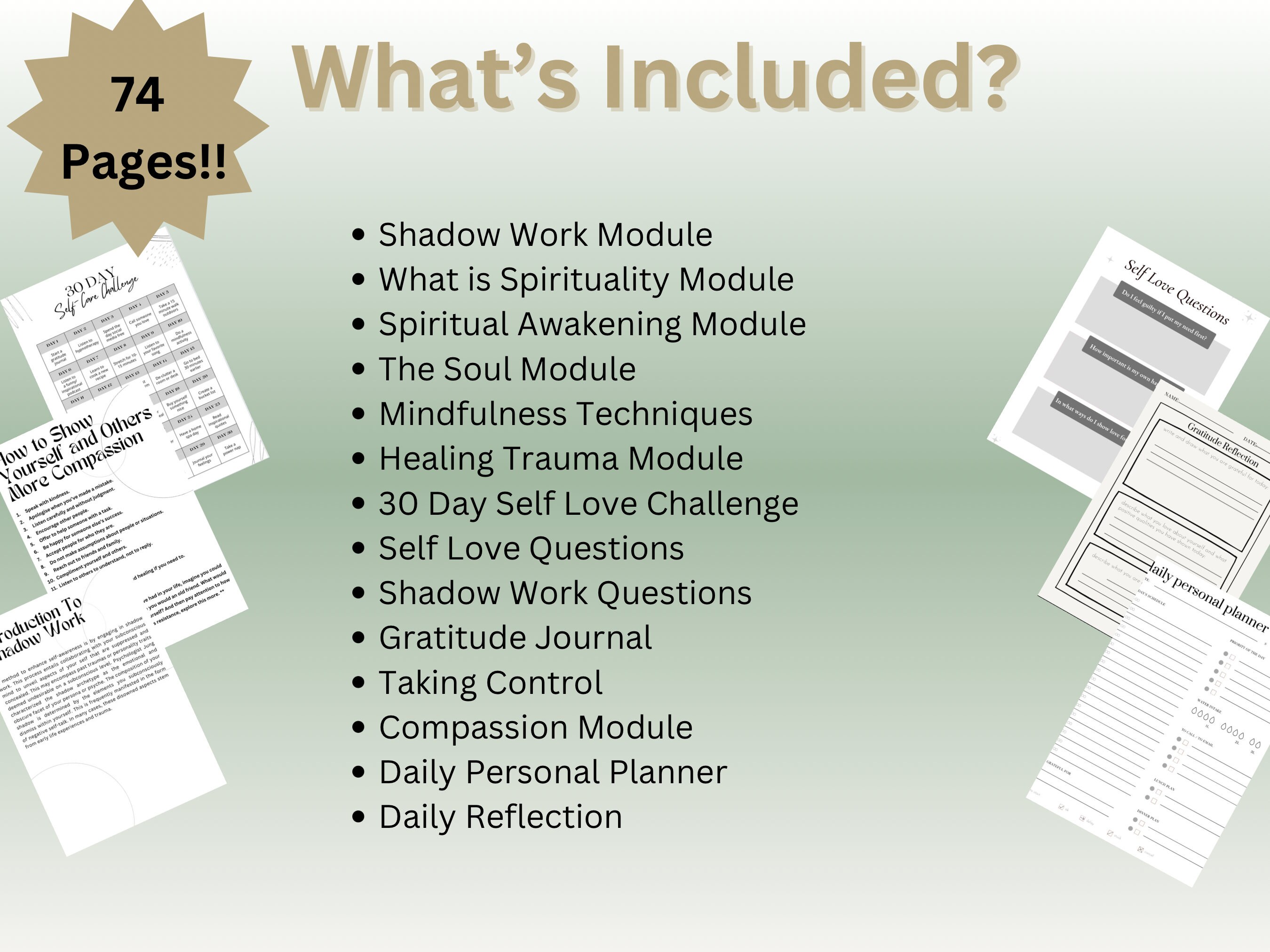 Start Your Spiritual Healing Journey Resource Bundle, Therapy Worksheet ...