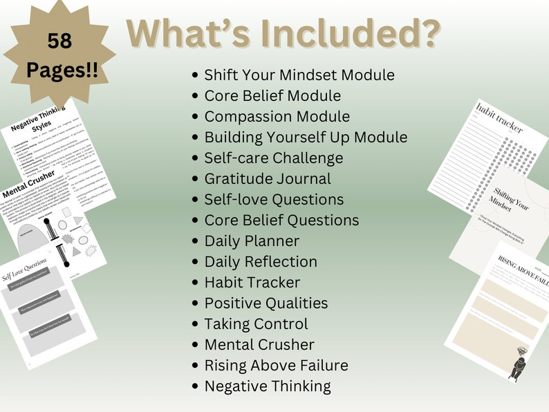 Ultimate Self-love Therapy Bundle, 58 Page Digital Download, Printable ...