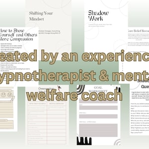 CBT, Therapy Worksheet Bundle, Downloadable and Printable, in Black ...
