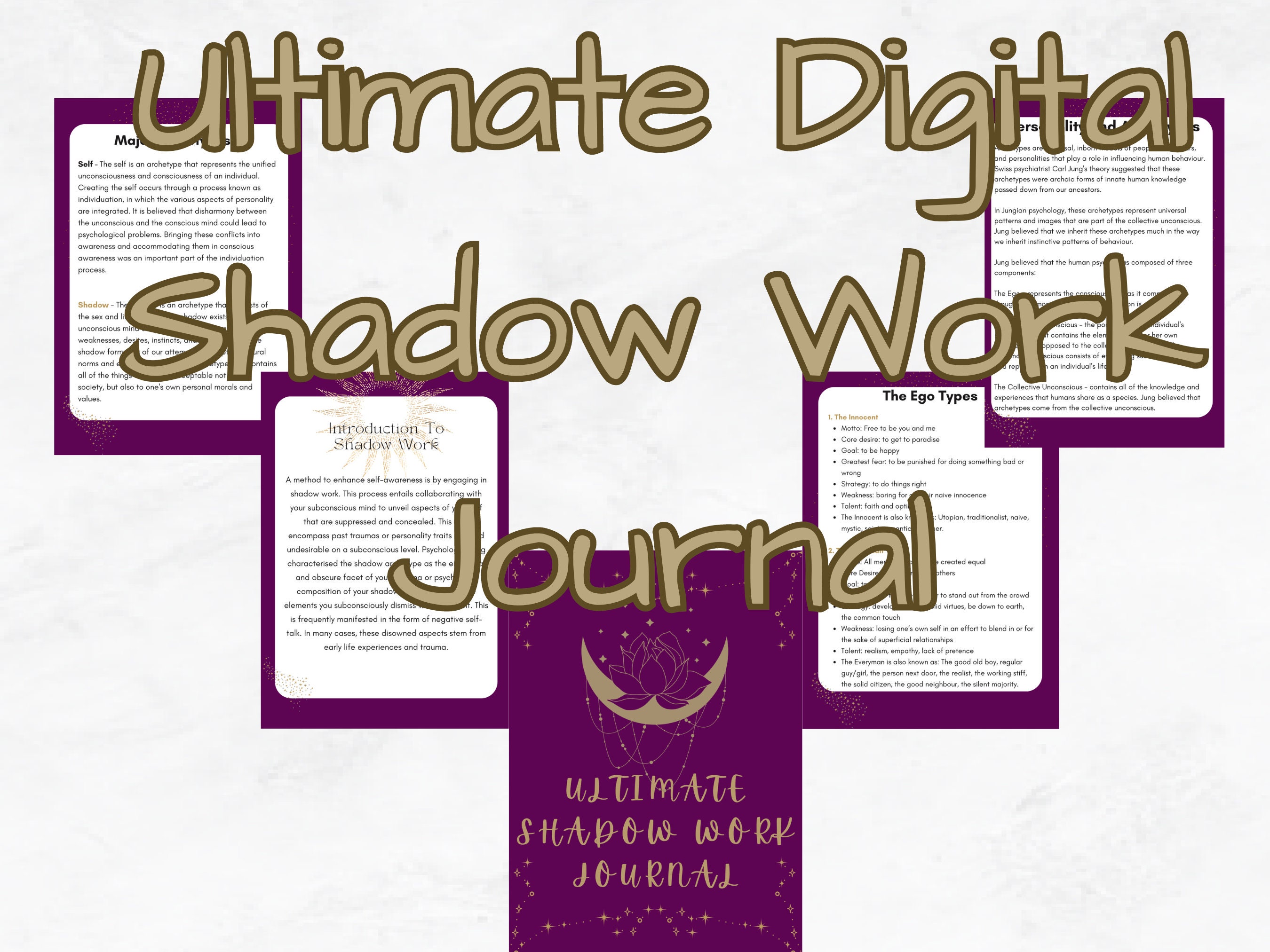 Ultimate Shadow Work Journal Digital Instant Download Healing - Etsy