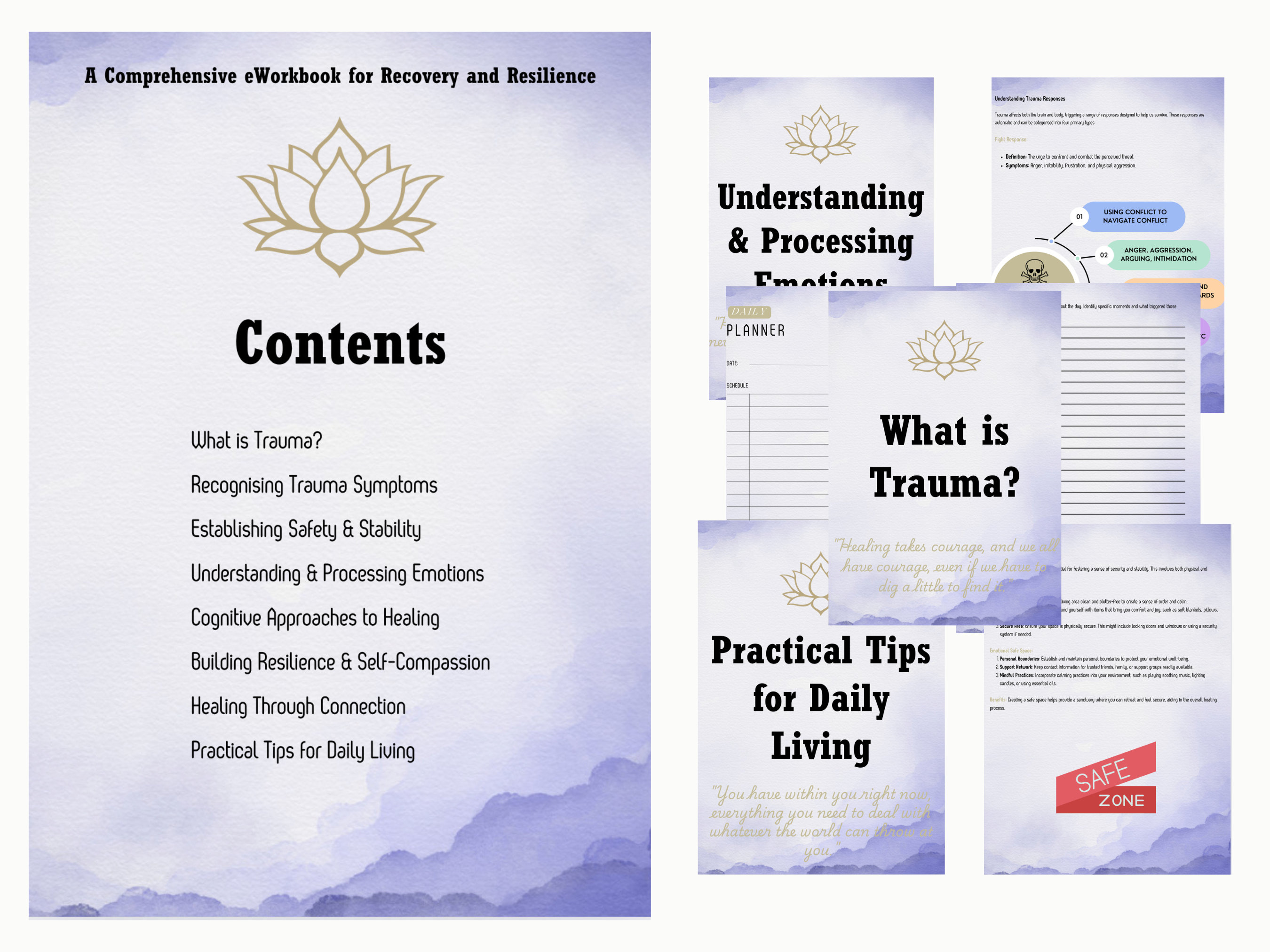 Comprehensive Trauma Healing Eworkbook: Mindfulness, Self-care, and ...