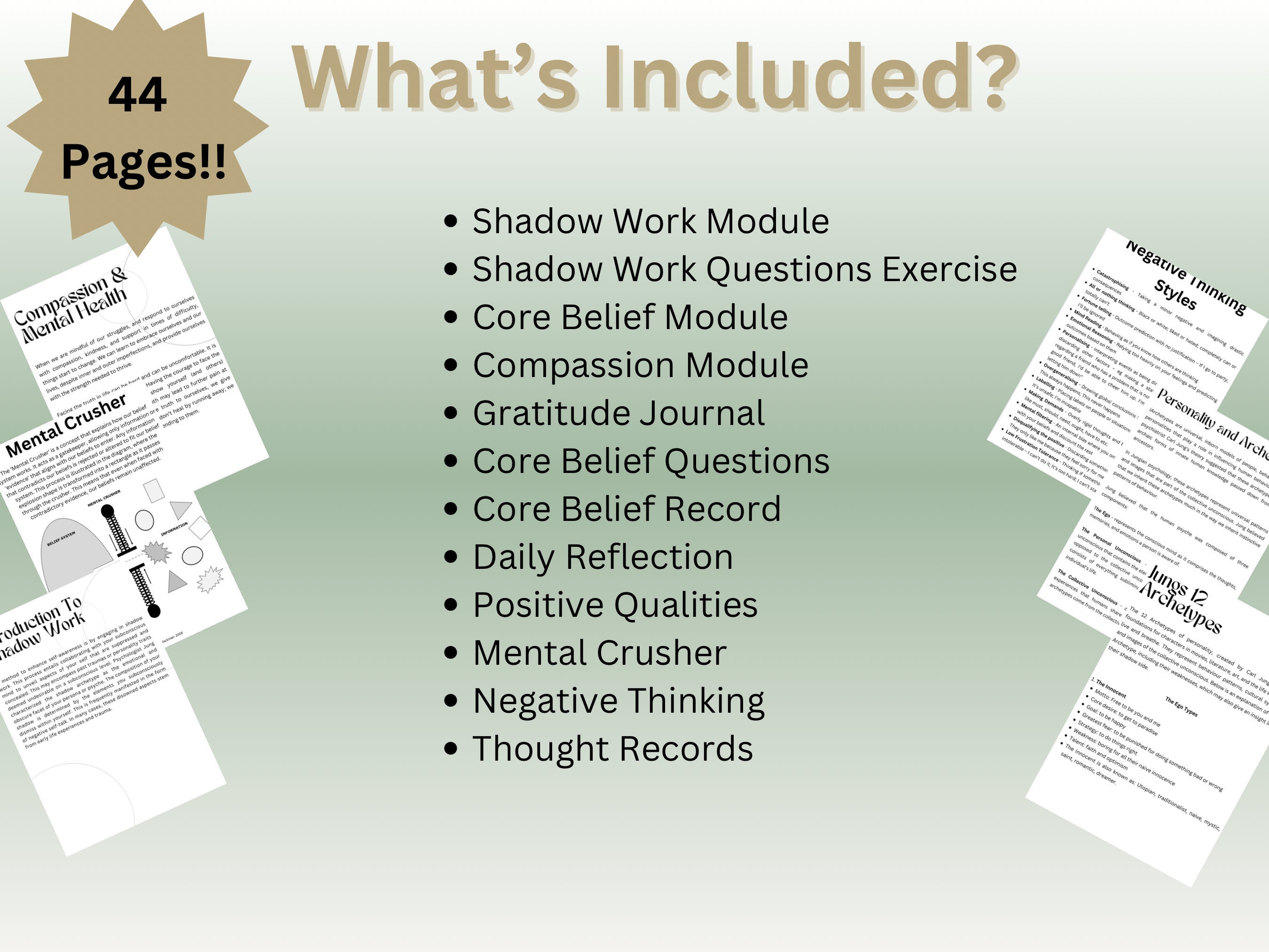 Shadow Work Bundle: Digital Download Resource. Over 40 Pages of ...