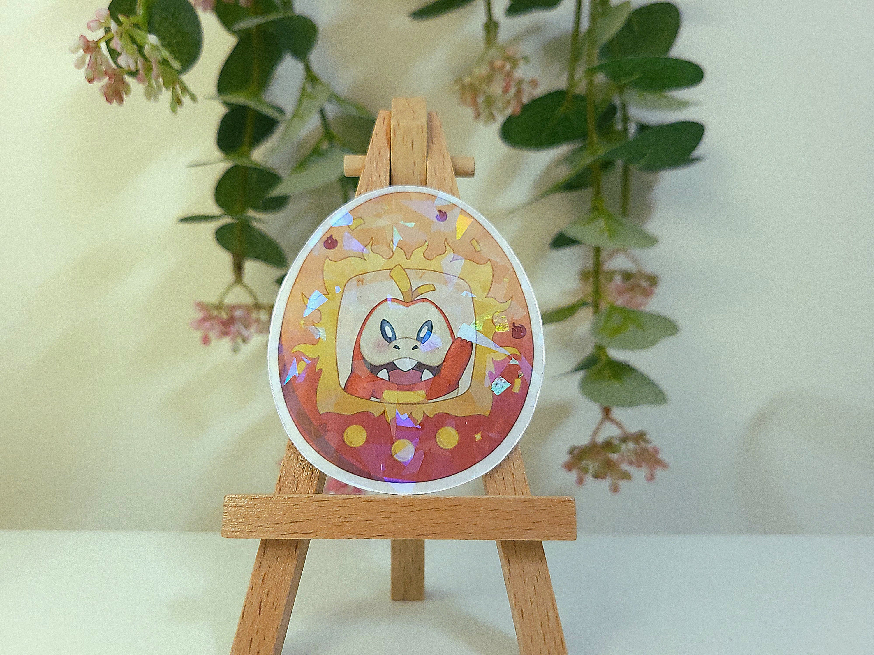 Holo Fuecoco Pokemon Tamagotchi Sticker - Etsy