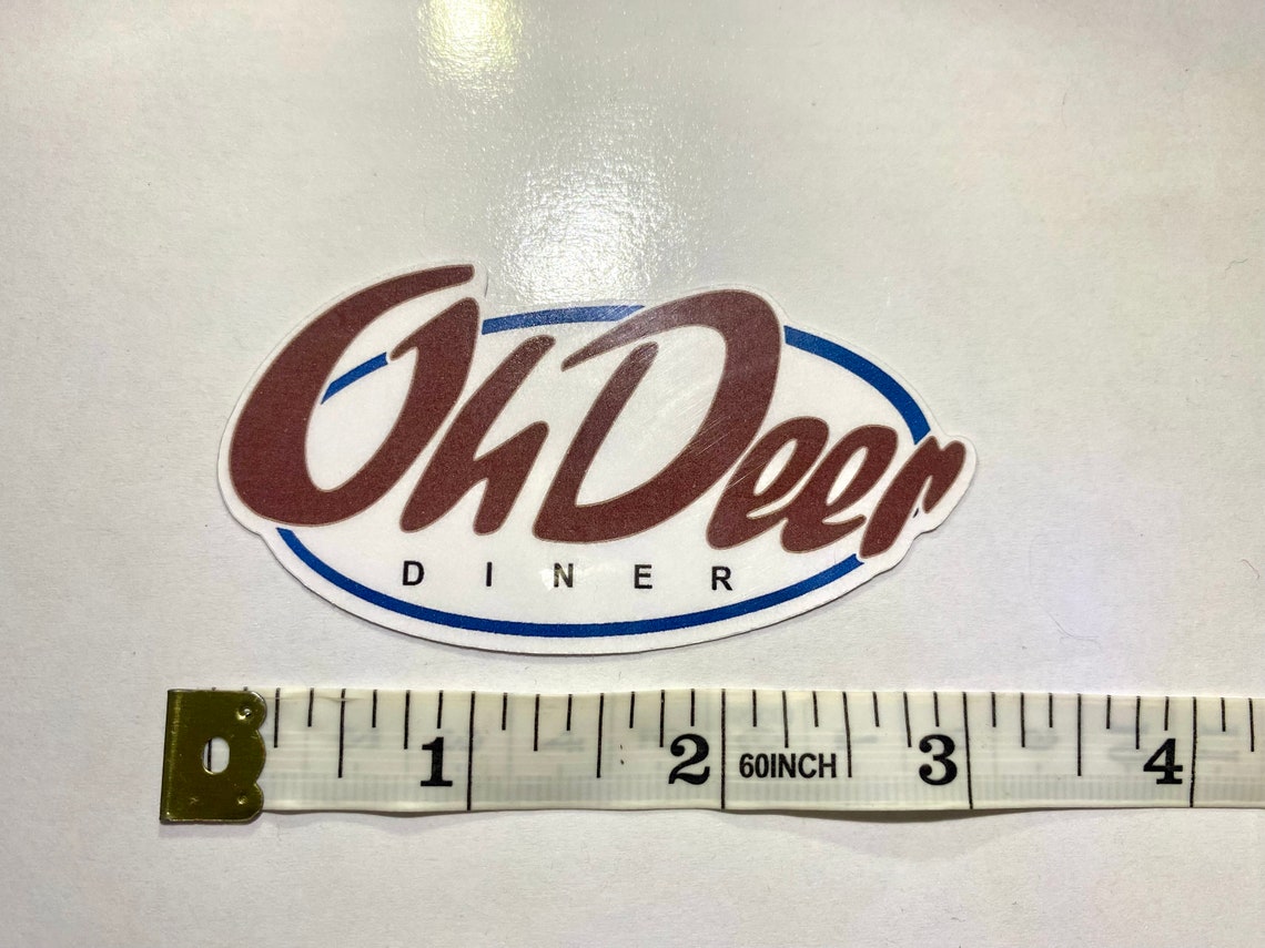 Oh Deer Diner Sticker - Etsy
