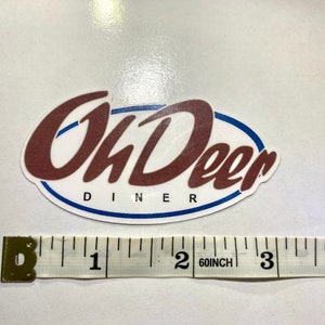 Oh Deer Diner Sticker - Etsy