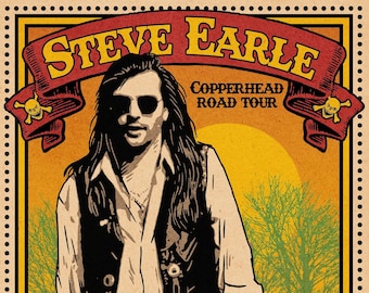 Steve Earle Poster - Etsy UK