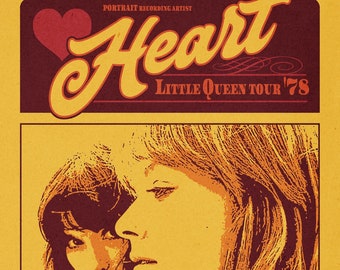 Heart Concert Poster - Etsy