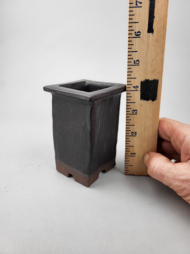 Tenmoku Glazed Cascade Pot Stoneware - Etsy