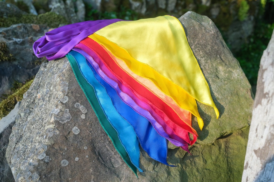 Rainbow Coloured Bunting - Etsy UK