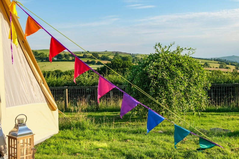 Rainbow Coloured Bunting - Etsy UK