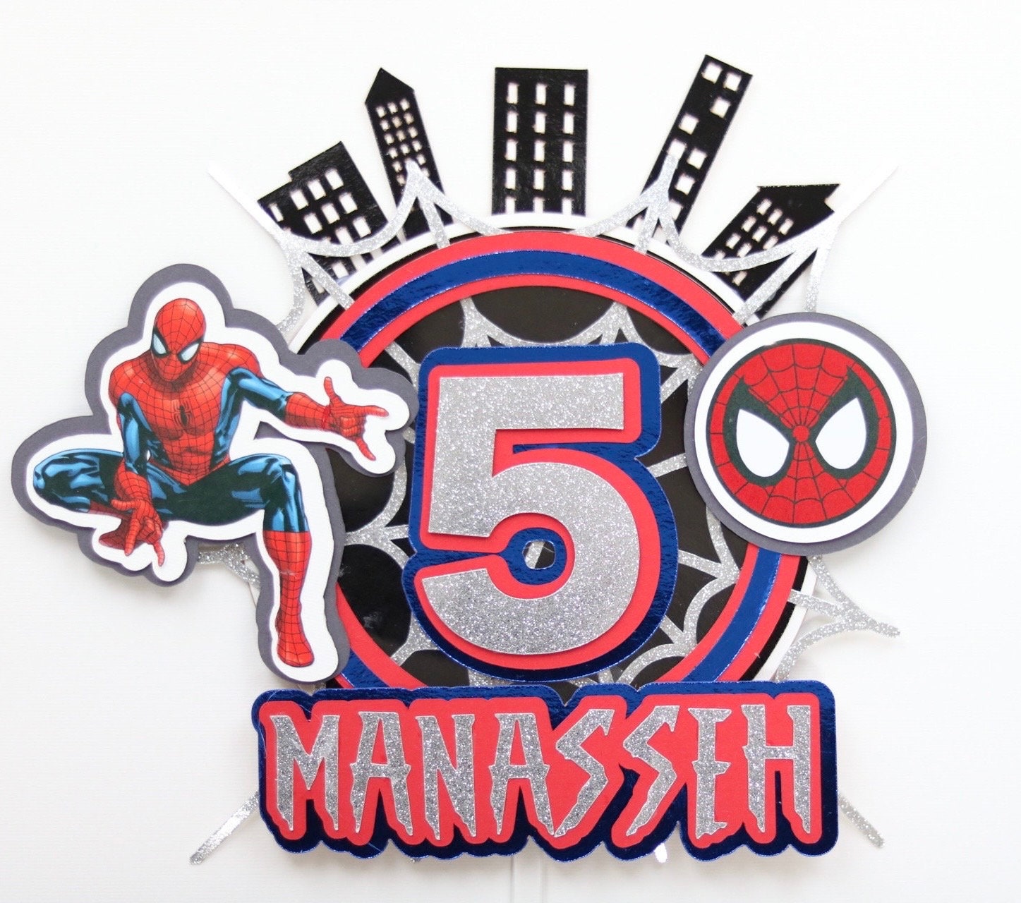 3D Spider Man Cake Topper Spider-man Personalised Handmade - Etsy