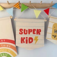 Super Kid in Blue Banner - Etsy