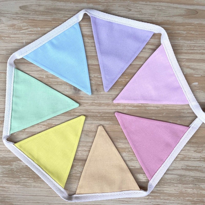 Pastel Bunting - Etsy