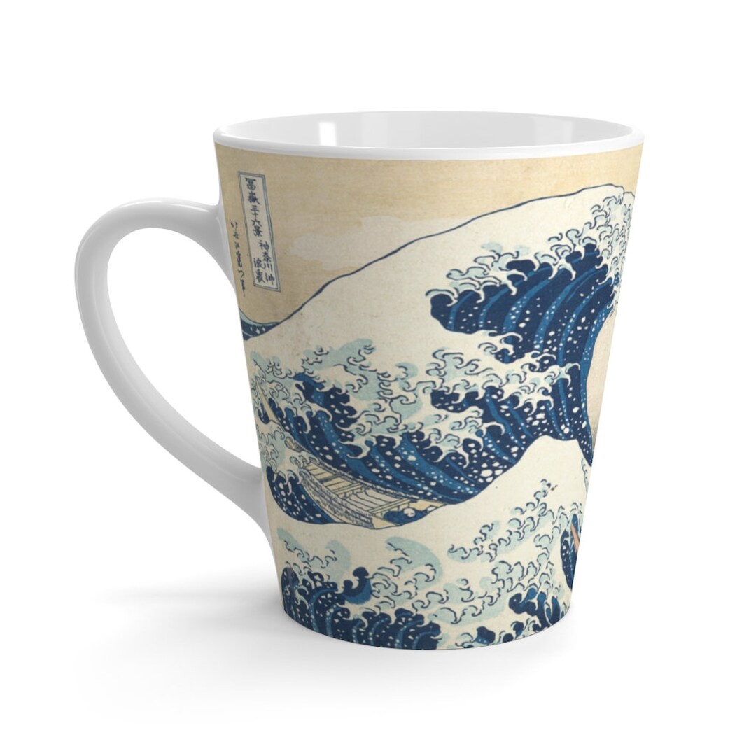 Tsunami Great Wave off Kanagawa by Hokusai Art Coffee Cup Latte Mug - Etsy