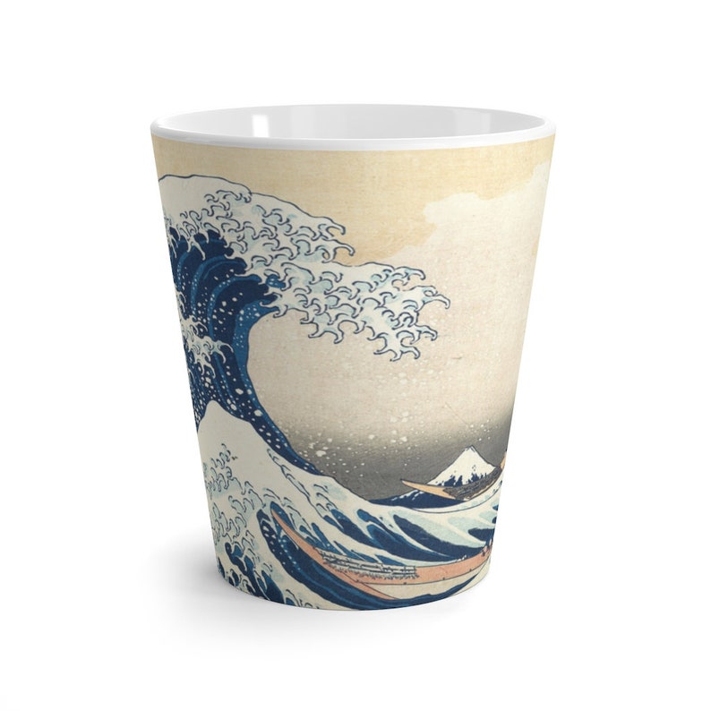 Tsunami Great Wave off Kanagawa by Hokusai Art Coffee Cup Latte Mug - Etsy