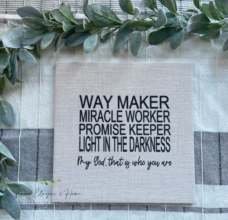 Way Maker | Miracle Worker | Wooden Wall Sign Insert - Etsy
