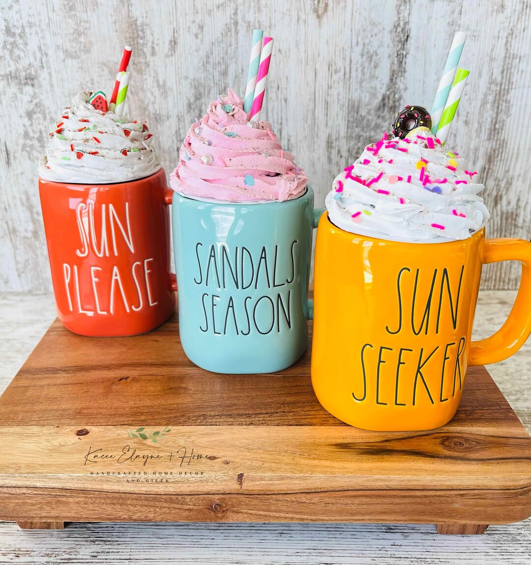 Faux Whipped Mug Topper | Tiered Tray Decor | Rae Dunn Mug Decor ...