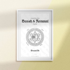 Saint Benedict Banishing SIGIL SEAL Kabbalah Magick Angelic Divine ...