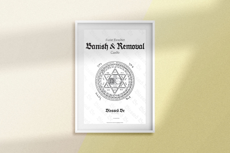 Saint Benedict Banishing SIGIL SEAL Kabbalah Magick Angelic Divine ...