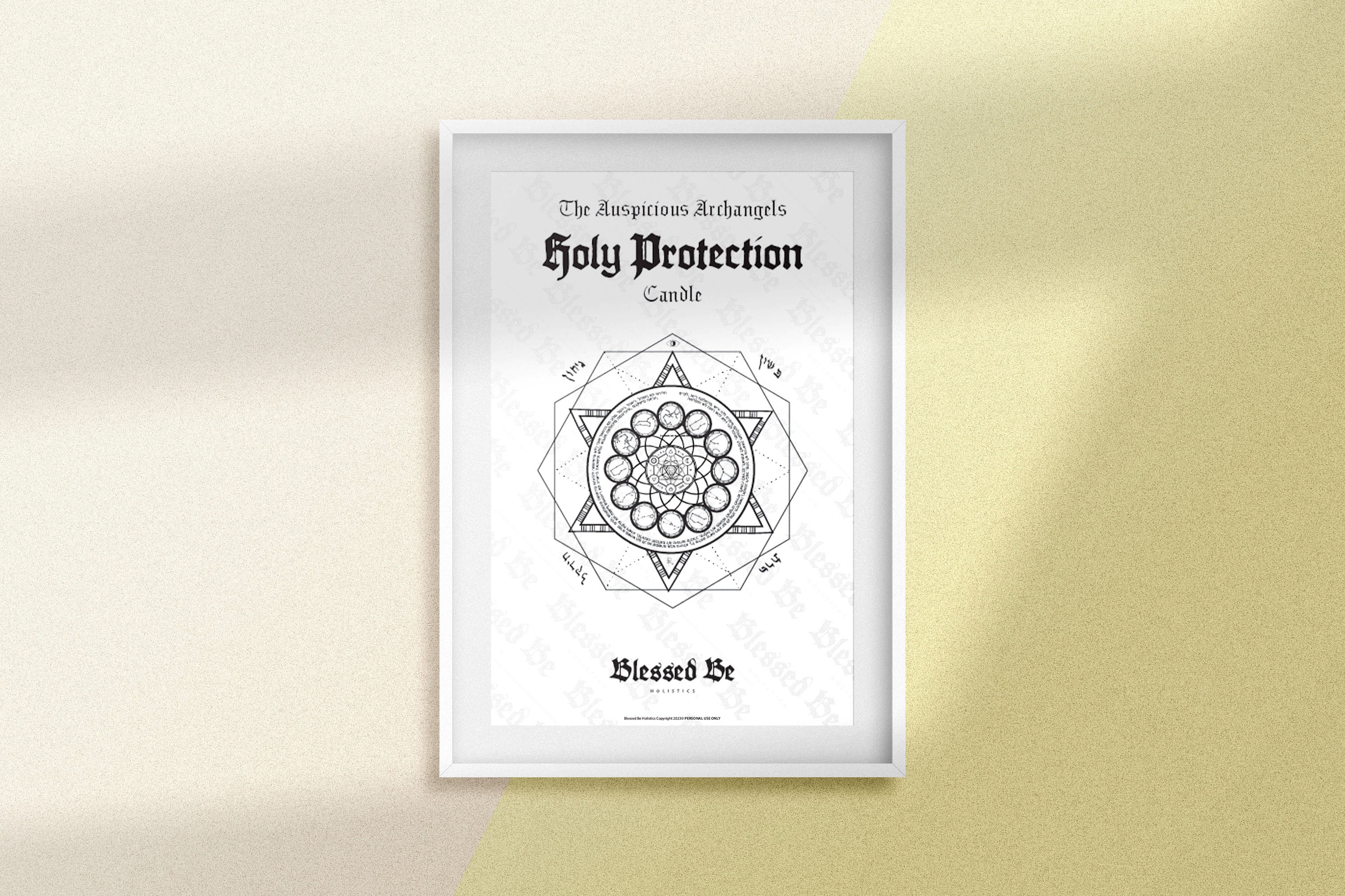 Archangels Protection SIGIL SEAL Kabbalah Magick 12 Angels Angelic ...