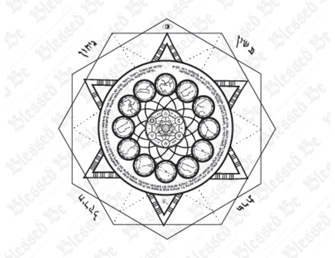 Archangels Protection SIGIL SEAL Kabbalah Magick 12 Angels Angelic ...