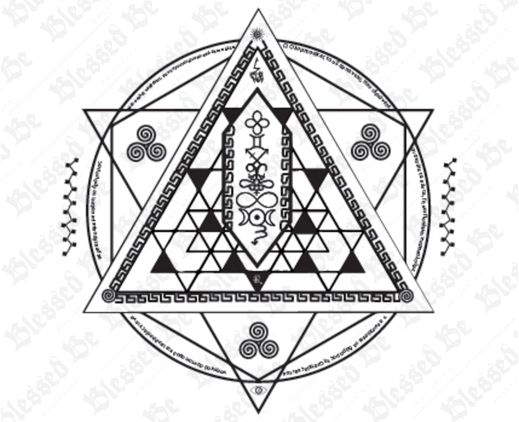 Greek Mystic Magick SIGIL SEAL for Divine Psychic Protection ...