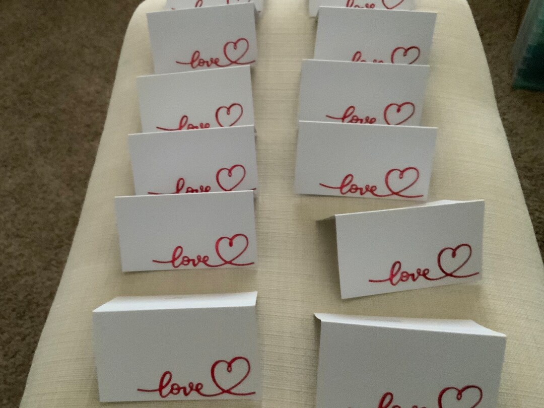 Handmade Love Place Cards Set of 30 - Etsy