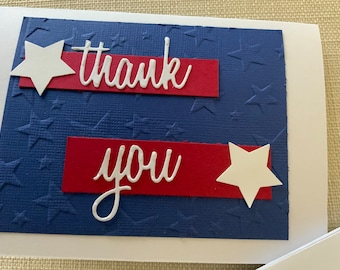Patriotic Thank You Cards With Envelopes, Patriotic Stationary for ...