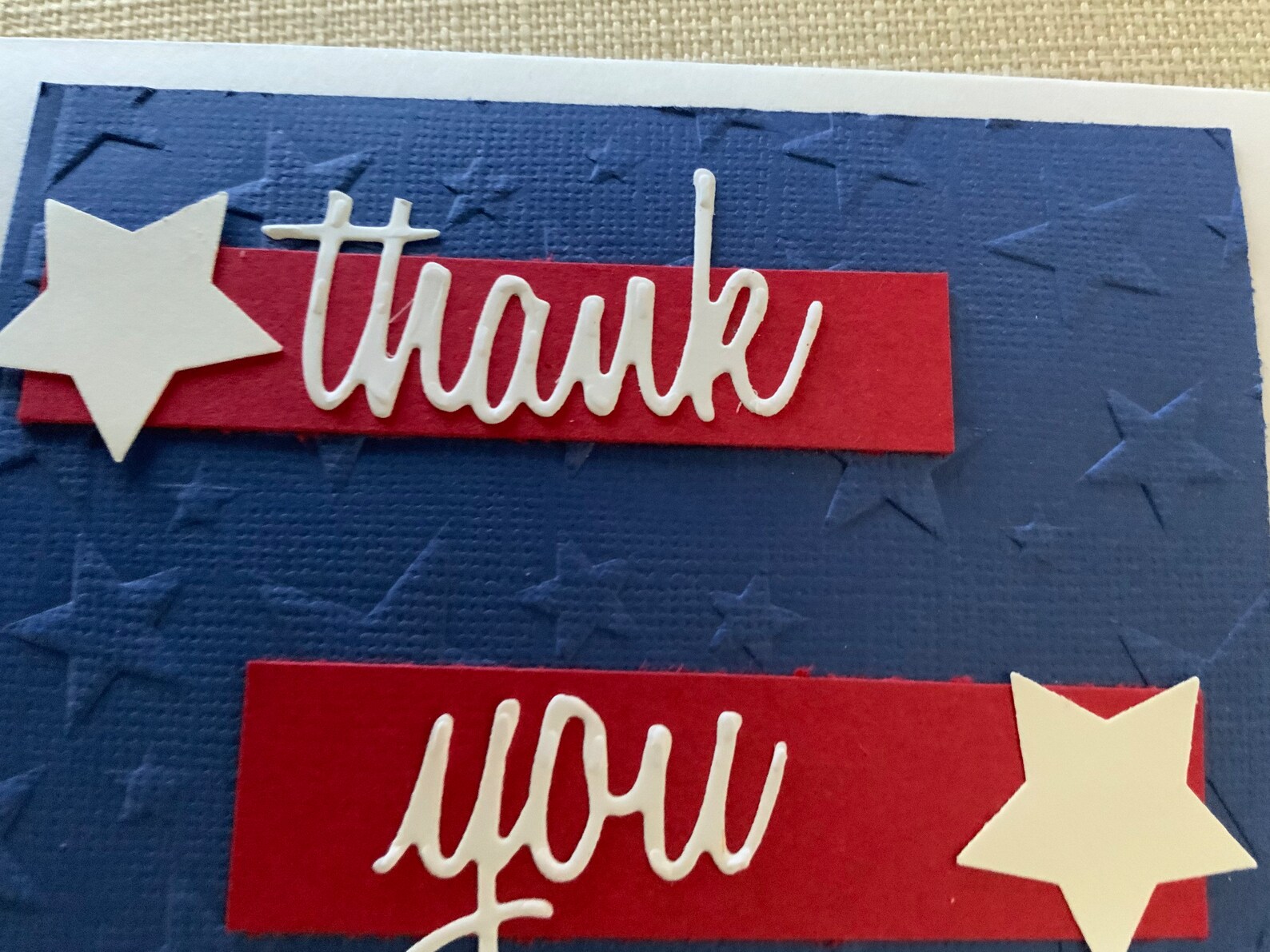 Patriotic Thank You Card - Etsy