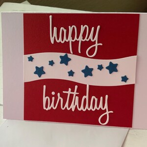 Patriotic Birthday Card - Etsy