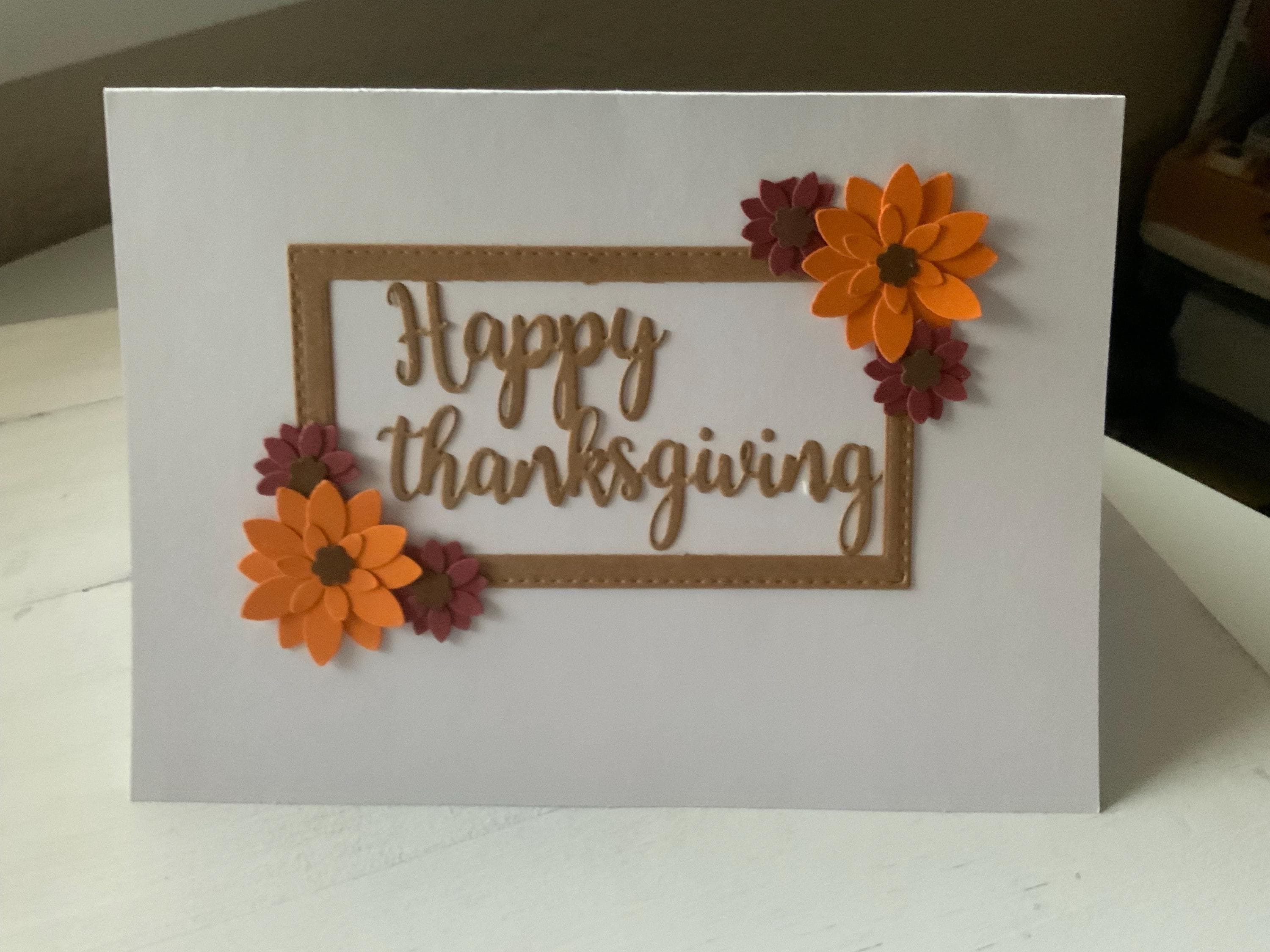 Happy Thanksgiving Handmade Card - Etsy