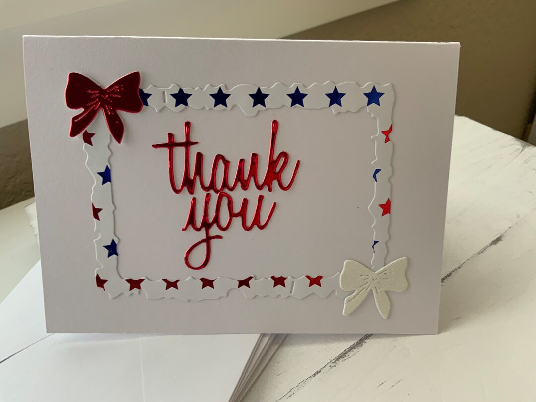 Patriotic Celebration Thank You Card - Etsy