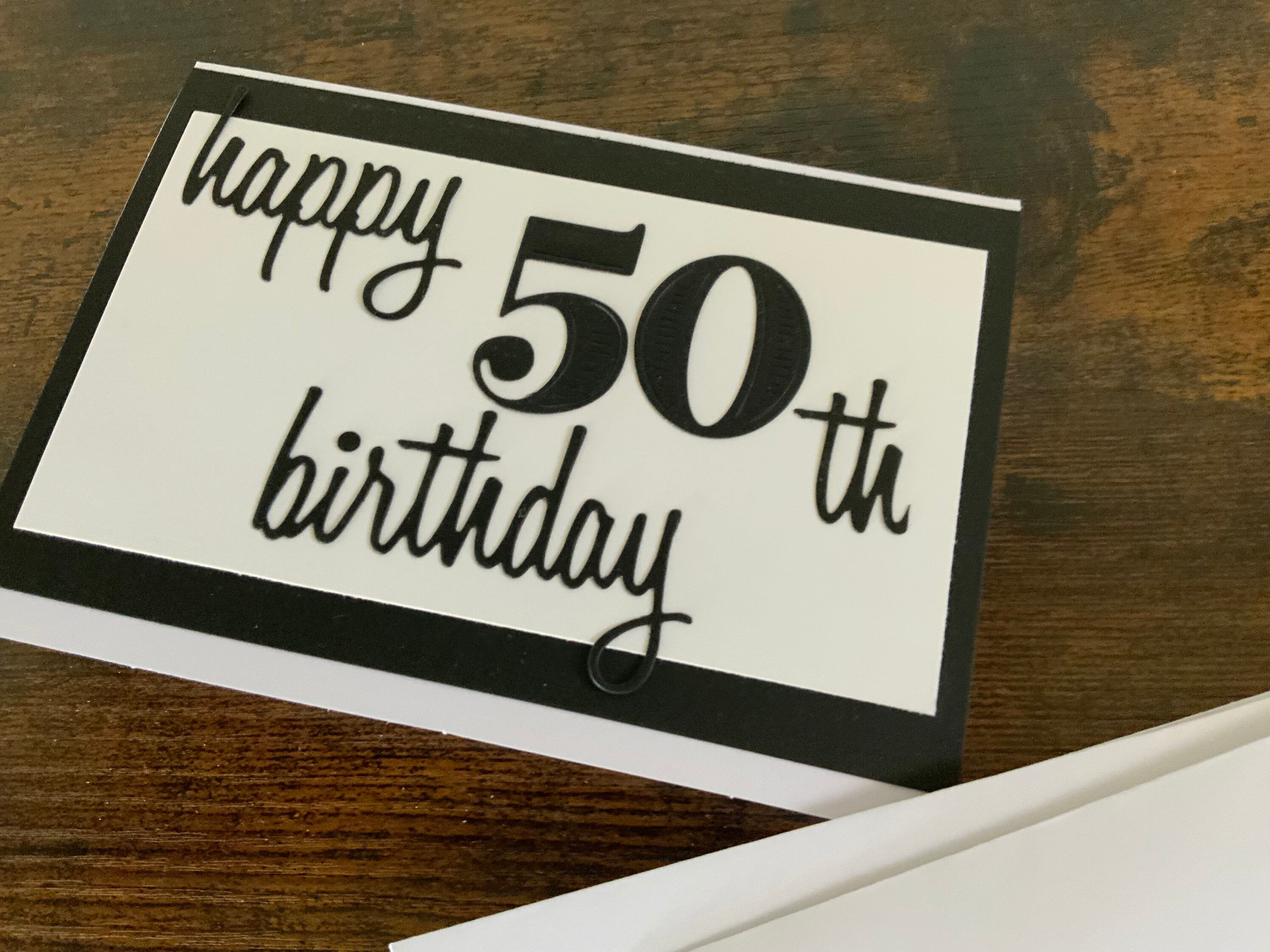 50th Birthday Card - Etsy