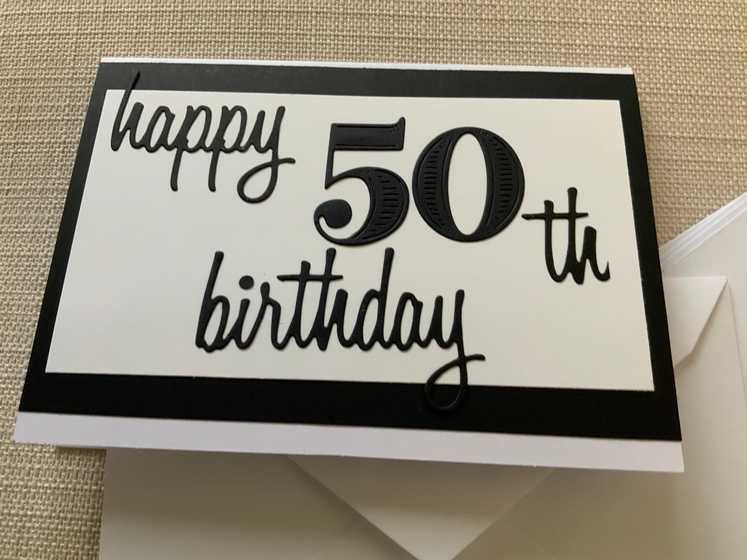 50th Birthday Card - Etsy