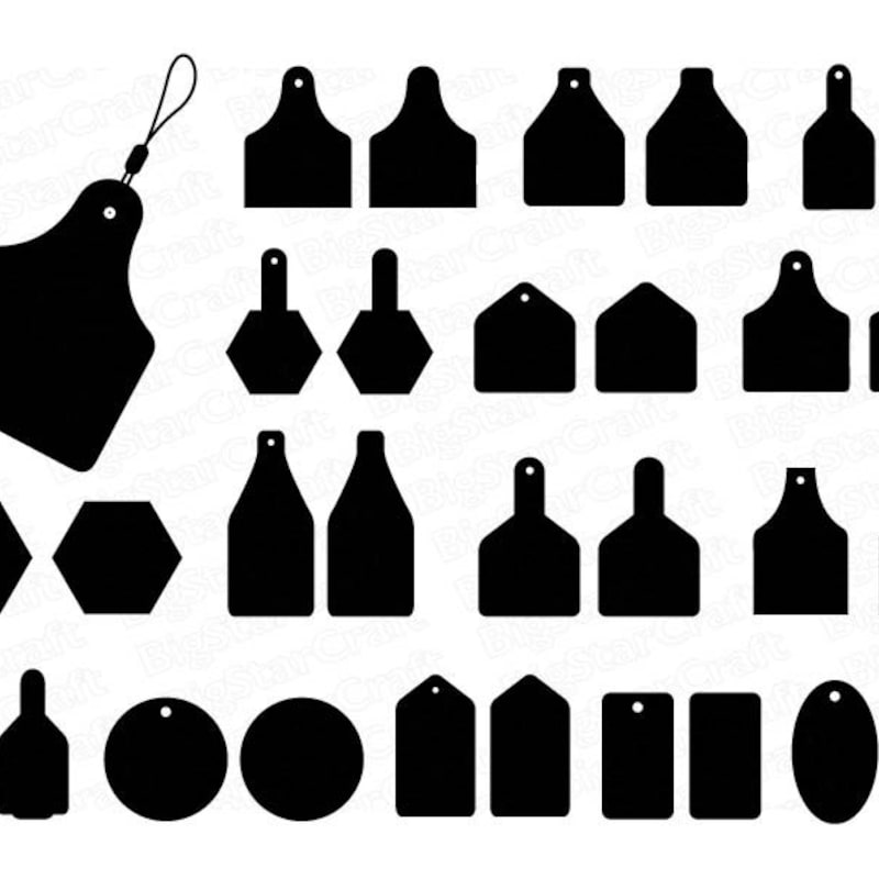 Cow Ear Tag Png - Etsy