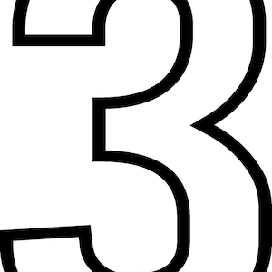 Numbers SVG: Plain Silhouette Clipart (digital Download) - Etsy