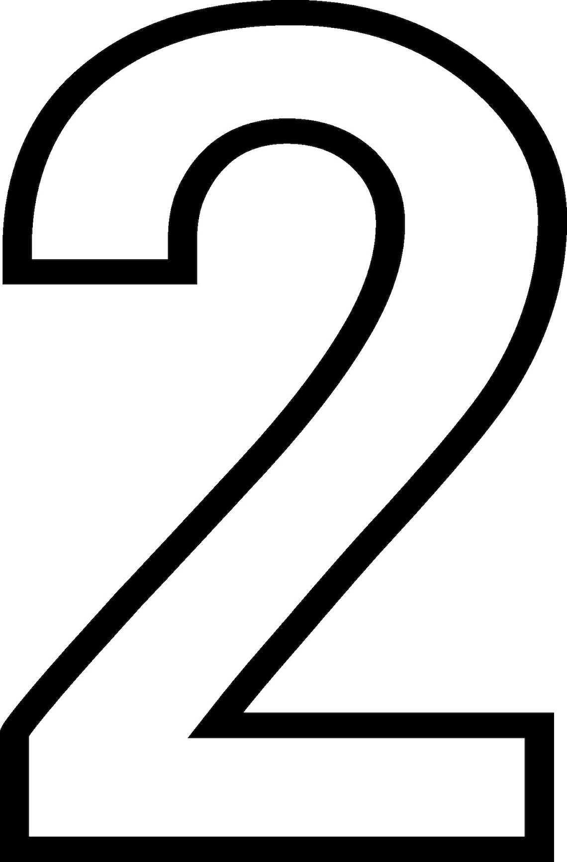 Numbers SVG: Plain Silhouette Clipart (digital Download) - Etsy