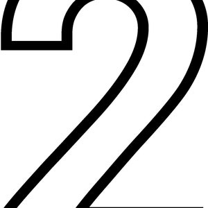 Numbers SVG: Plain Silhouette Clipart (digital Download) - Etsy