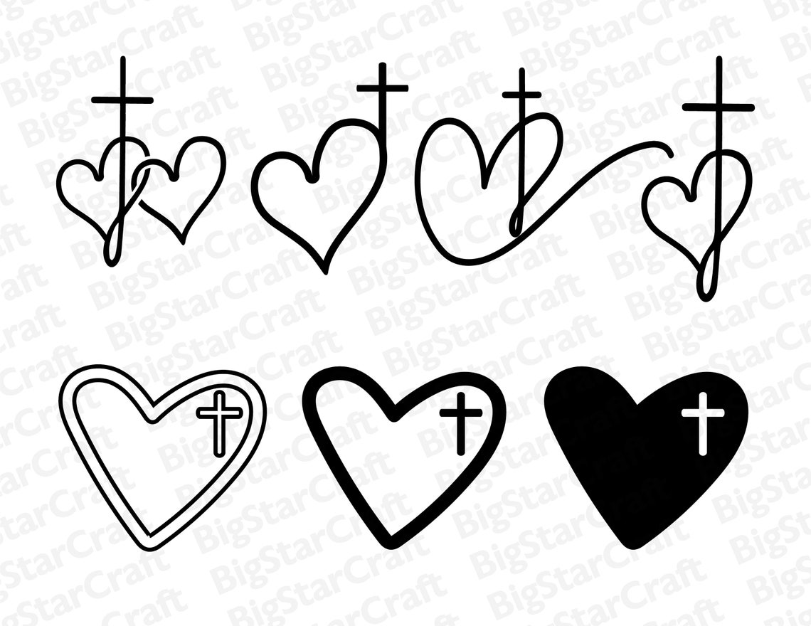 CRHISTIAN CROSS SVG Bundle Instant Download Cross Svg Cross - Etsy