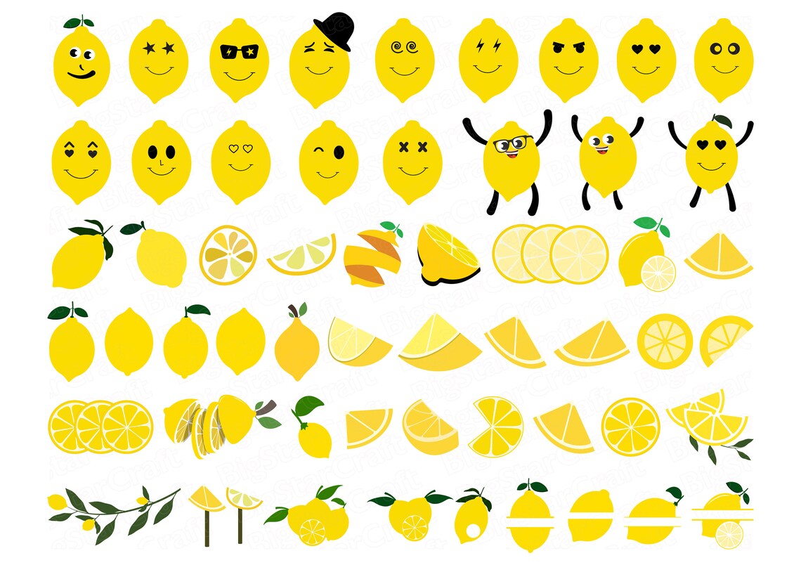 LEMON SVG Bundle Instant Download LEMON Svg Digital - Etsy