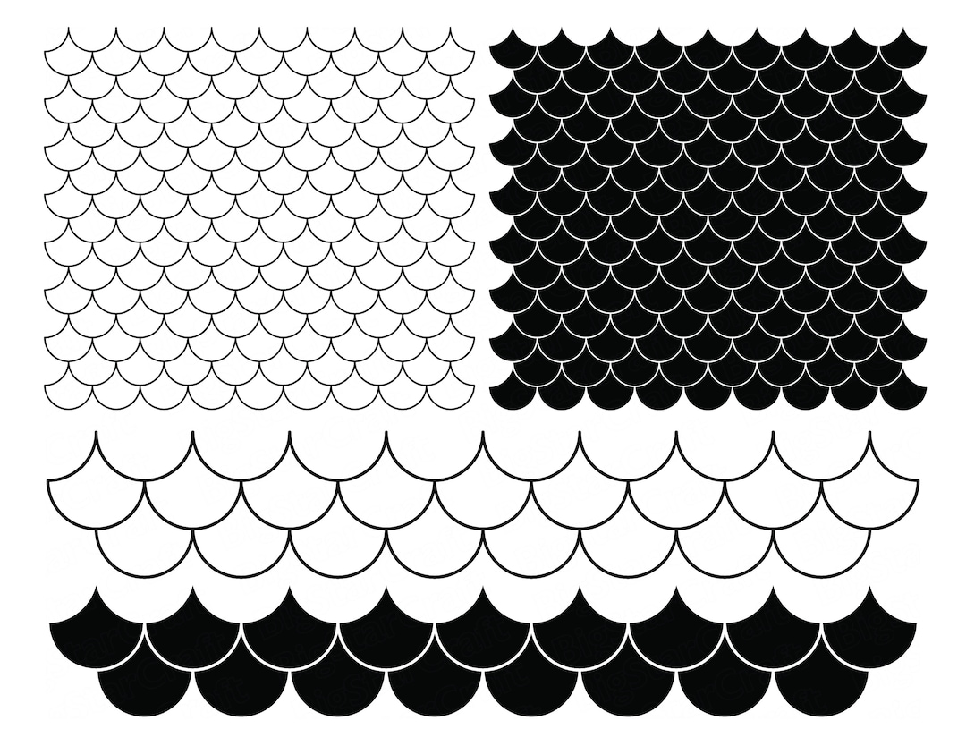 MERMAID SCALES SVG Bundle, Instant Download, Mermaid Print Svg, Digital ...