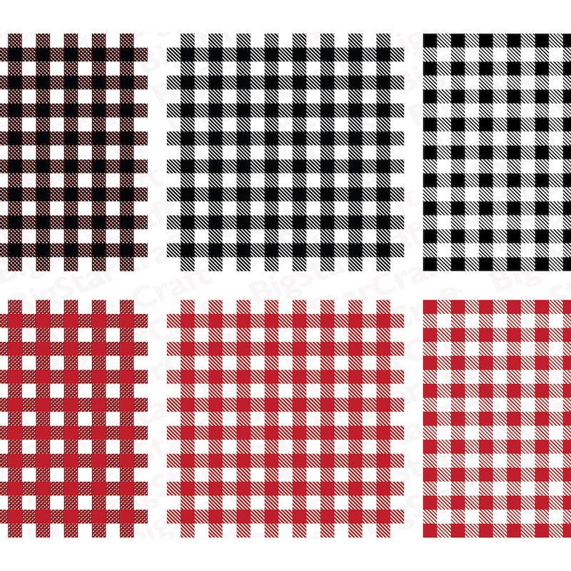 Buffalo Check Stencil - Etsy