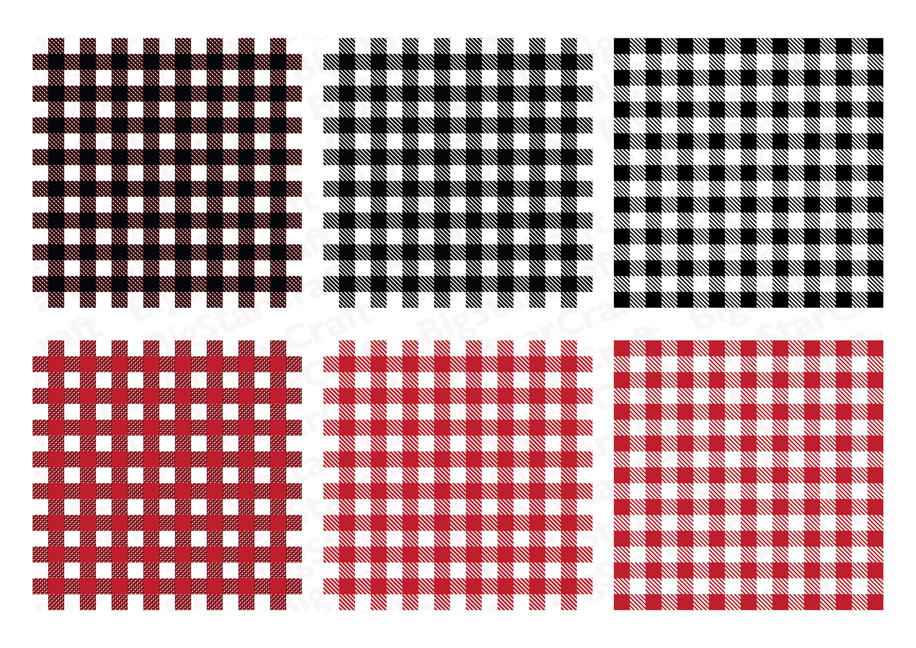 BUFFALO PLAID SVG Instant Download Plaid Bundle Svg Red - Etsy