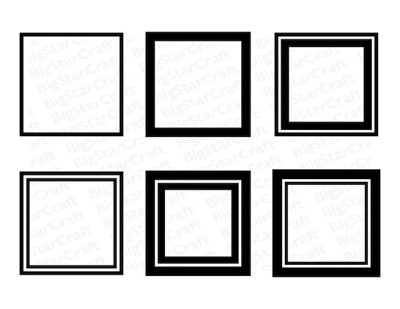 SQUARE FRAME SVG Digital Download Frame Svg Square Svg - Etsy