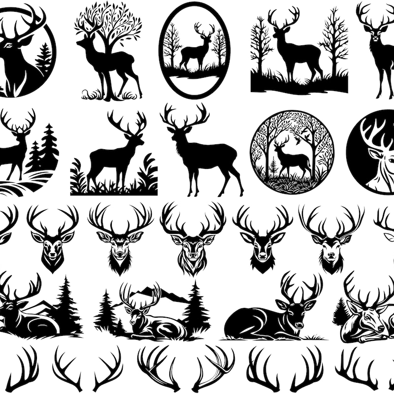 Deer Svg - Etsy