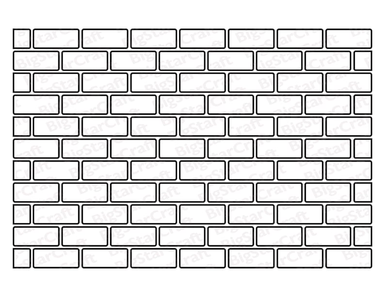 BRICK WALL SVG, Digital Download, Brick Pattern Background Svg, Pattern ...